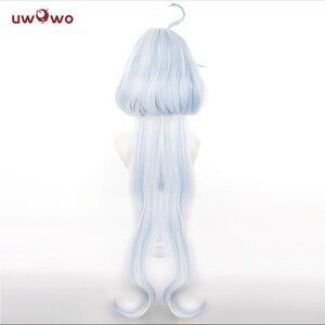 Hair | Uwowo Cosplay Genshin Impact Furina Focalors Blue And White Wig ...